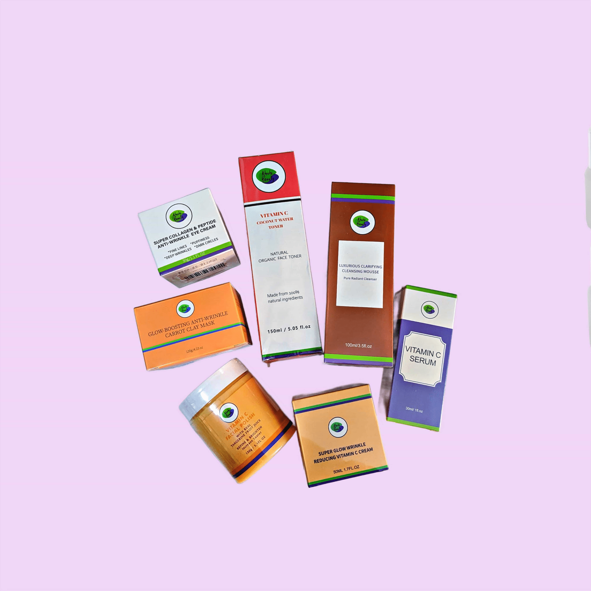 Khichi Beauty Brightening Daily Essentials 7 Pcs set